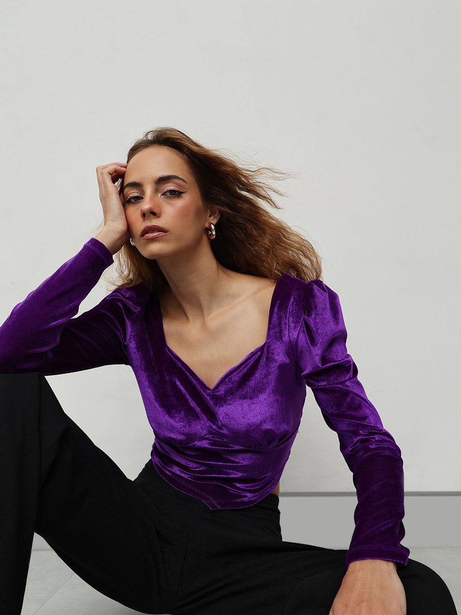 Cropped Velvet Top – STREET NINE FASHIONS